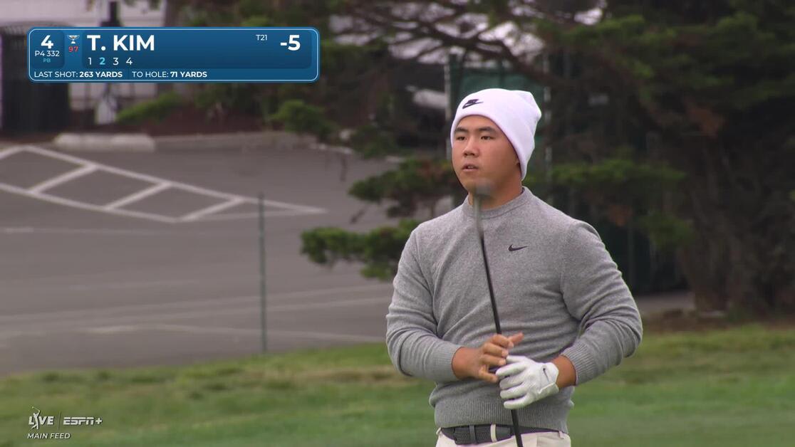Tom Kim | Round 2 | 4th hole | Shot 2 | 2025 AT&T Pebble Beach