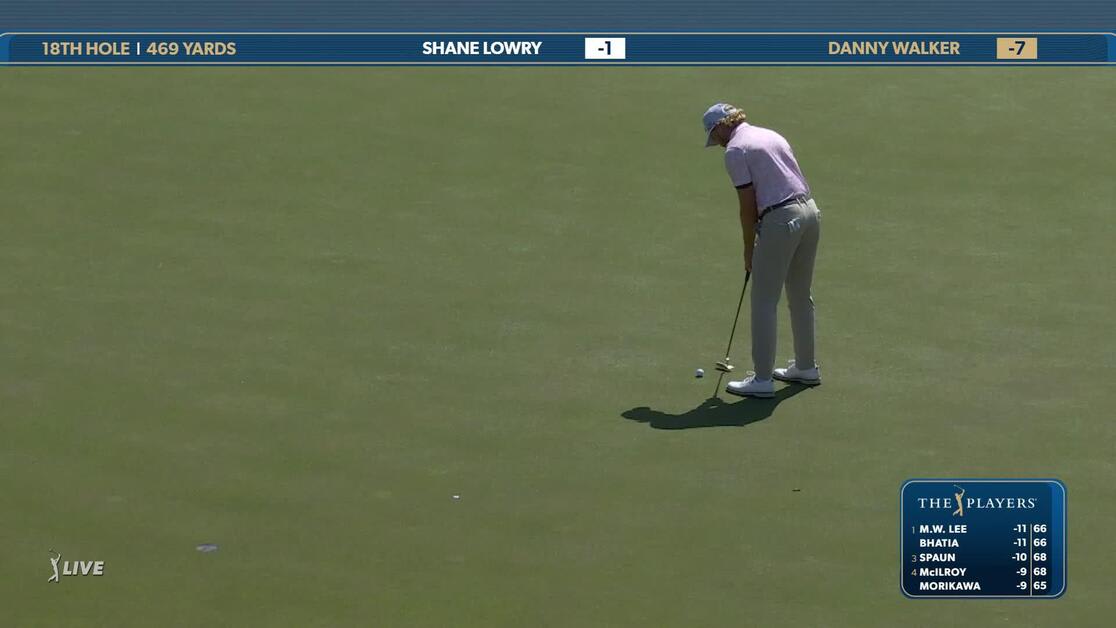 Danny Walker | Round 3 | 18th hole | Shot 4 | 2025 THE PLAYERS