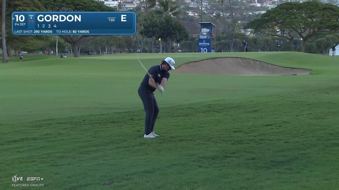 Will Gordon | Round 2 | 10th hole | Shot 2 | 2025 Sony Open