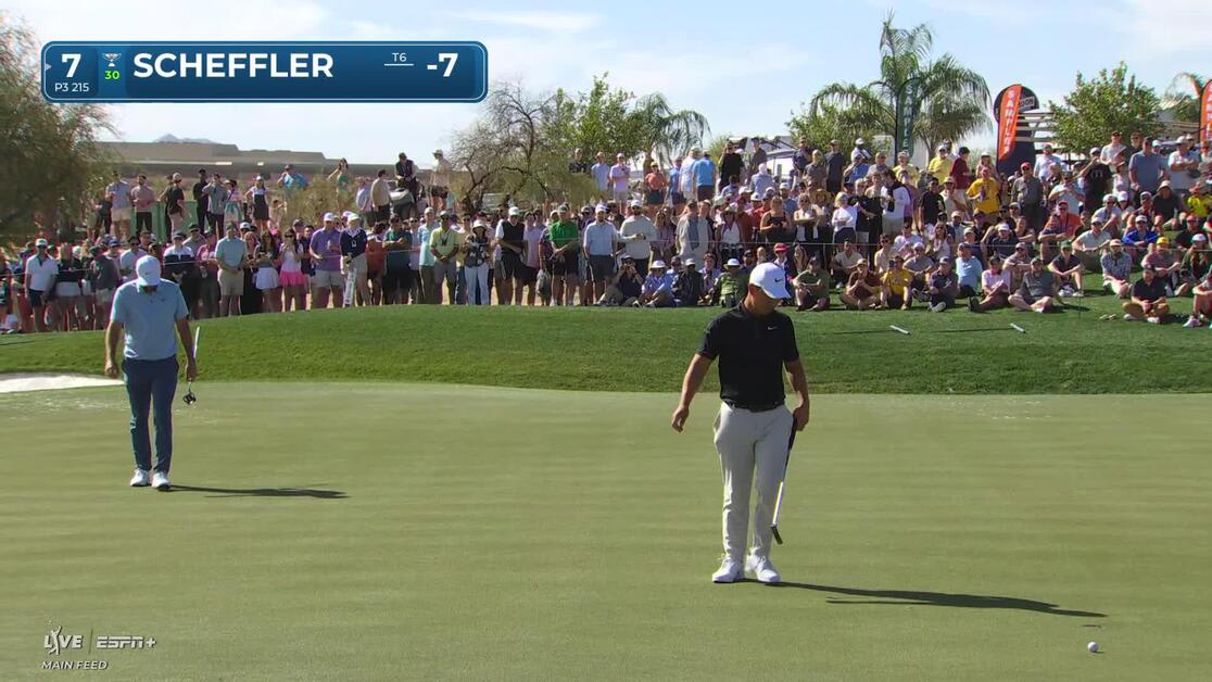 Scottie Scheffler | Round 2 | 7th hole | Shot 2 | 2025 WM Phoenix Open