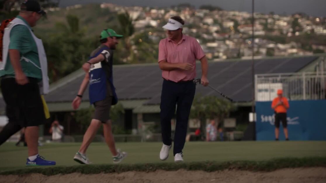 Taylor Dickson finishes with back-to-back birdies to make cut at Sony Open
