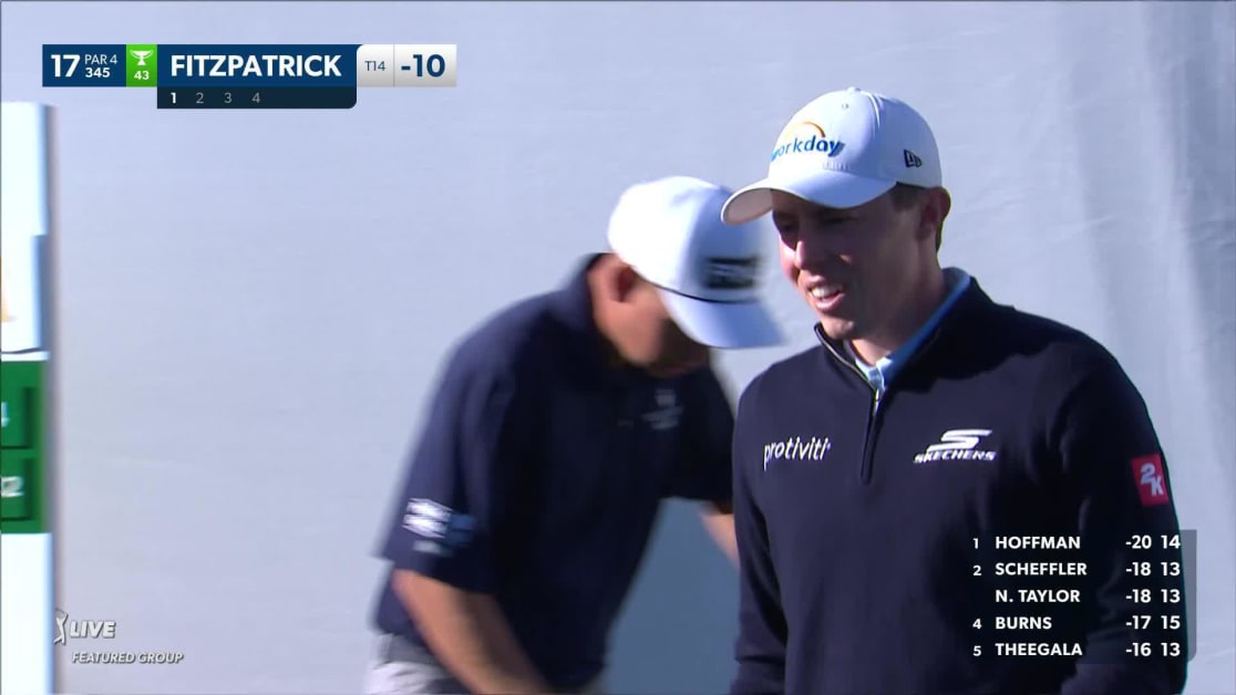 Matt Fitzpatrick makes birdie on No. 17 at WM Phoenix Open