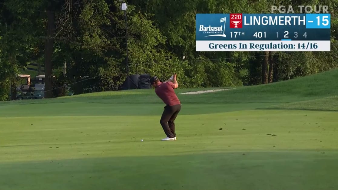 David Lingmerth sticks approach to set up birdie at Barbasol