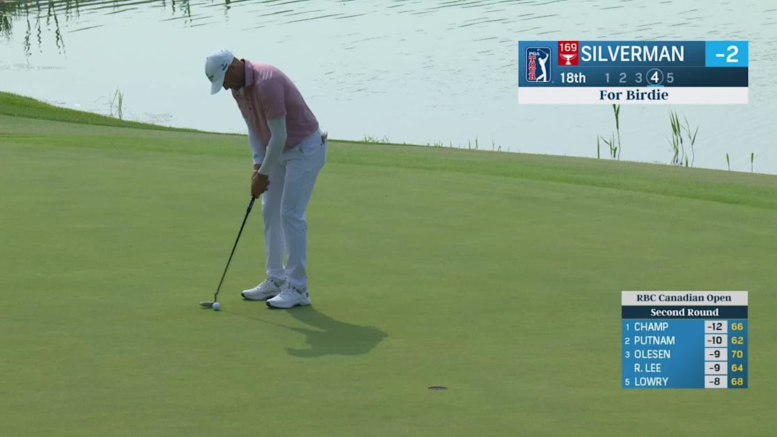 Ben Silverman makes birdie on No. 18 at RBC Canadian