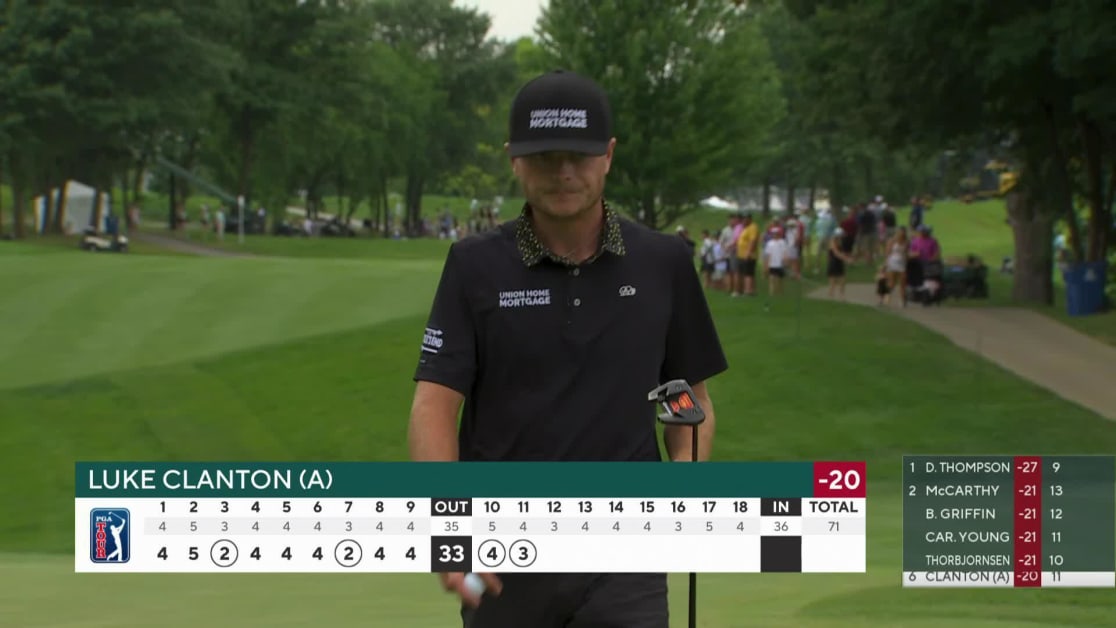Luke Clanton makes back-to-back birdies on No. 11 at John Deere