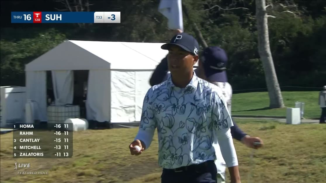 Justin Suh uses slope and rough to yield birdie at Genesis