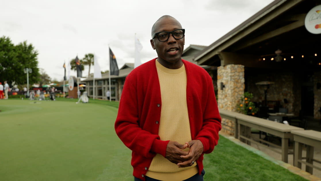 Jacques Slade checks out the Arnie’s Army Legacy Experience at Bay Hill