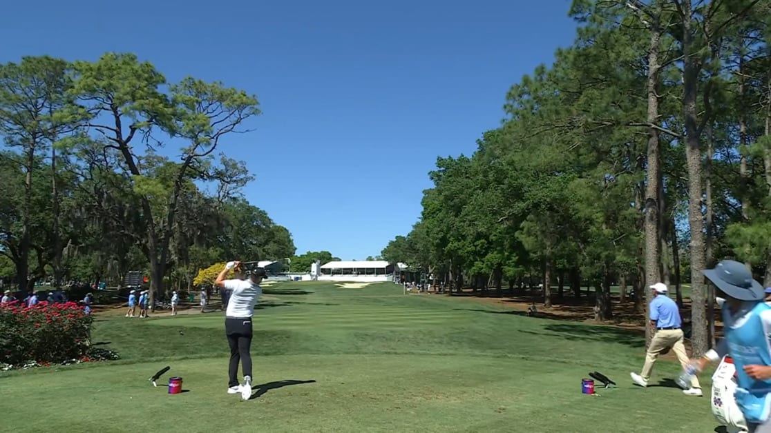 Chad Ramey throws a dart to secure birdie at Valspar
