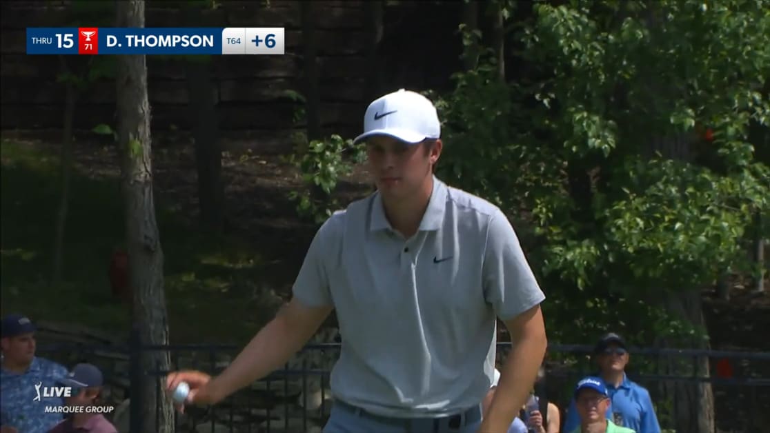 Davis Thompson makes bounce-back birdie on No. 15 at the Memorial