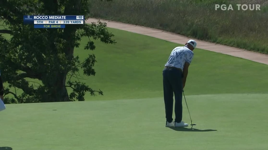 Rocco Mediate makes birdie on No. 5 in Round 2 at Schwab Series at Ozarks
