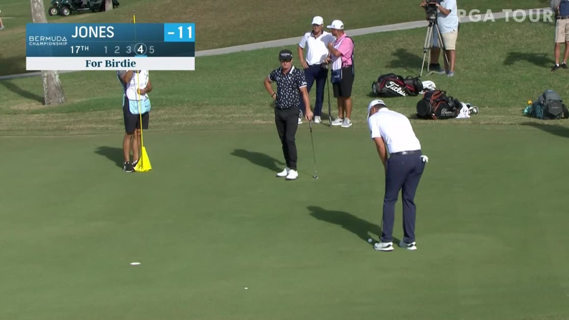 Matt Jones sinks birdie putt at Bermuda