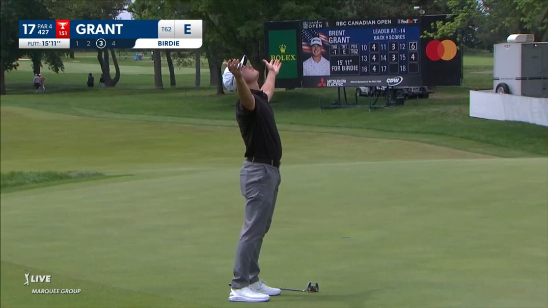 Brent Grant Pours In 16 Foot Birdie At Rbc Canadian