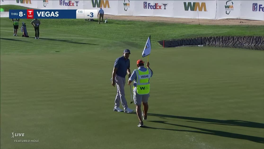Jhonattan Vegas makes birdie on No. 17 at WM Phoenix Open