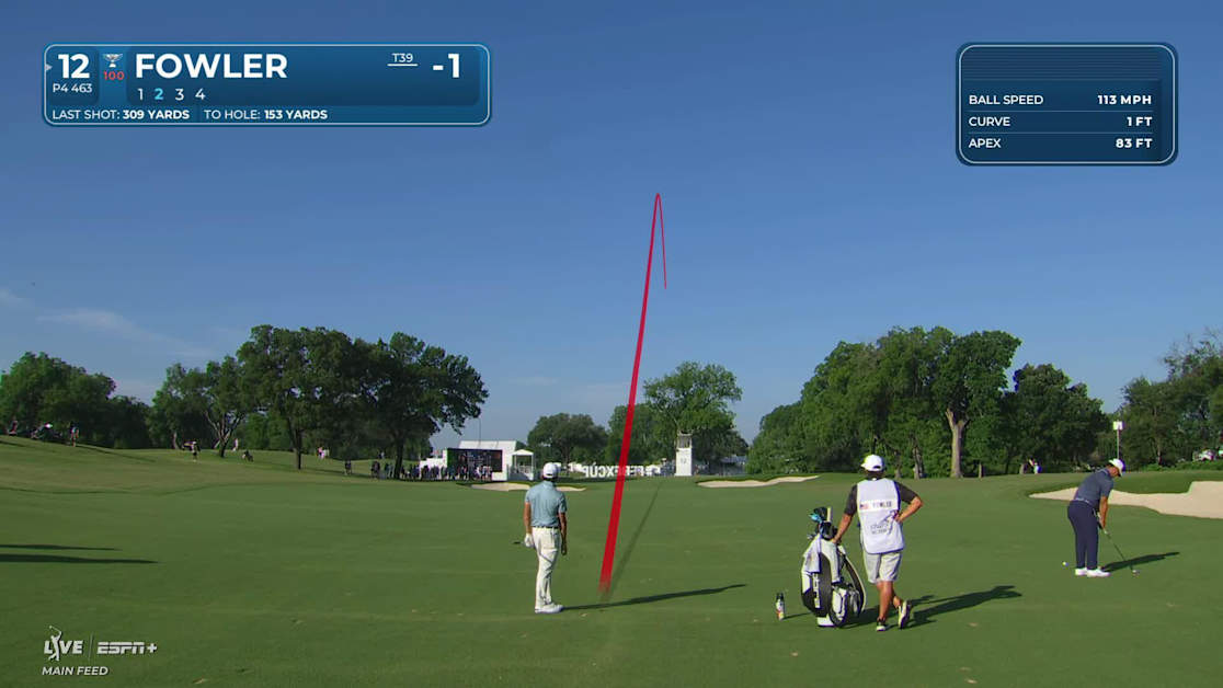Rickie Fowler makes birdie on No. 12 at Charles Schwab