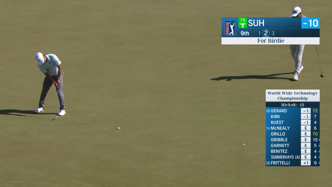 Justin Suh drains birdie putt at World Wide Technology