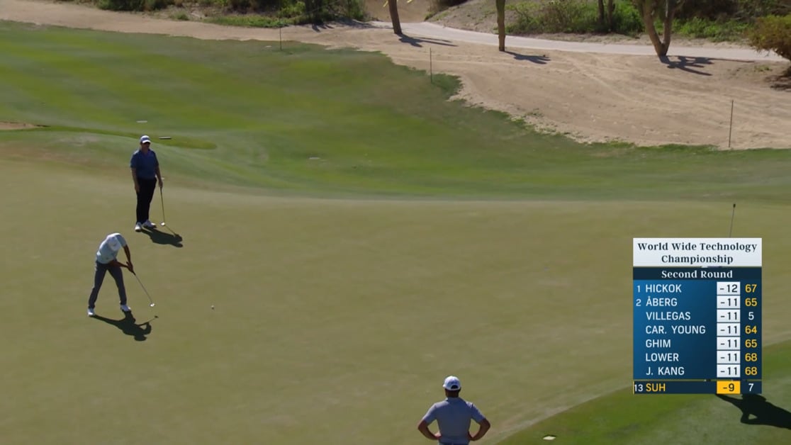 Justin Suh pours in long-range birdie putt at World Wide Technology