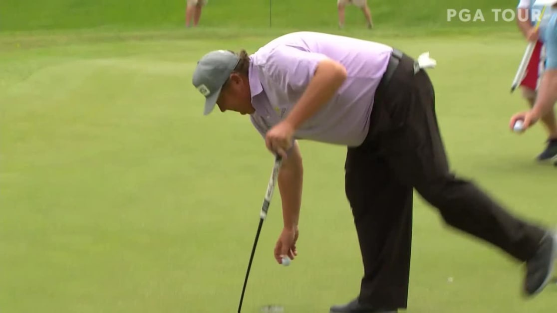 Tim Herron hits nice tee shot to set up birdie at Principal