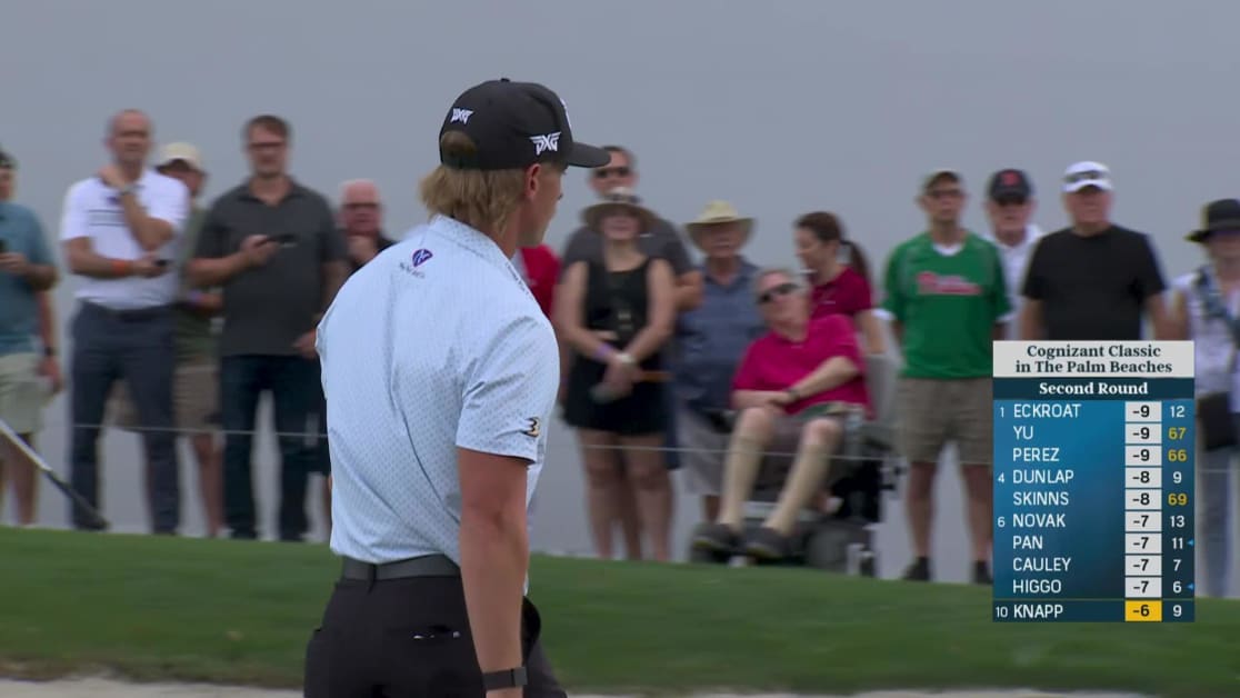 Jake Knapp bags a birdie at Cognizant Classic