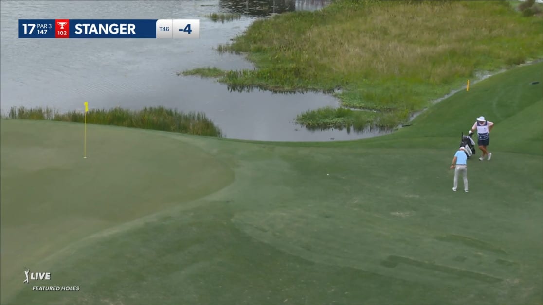 Jimmy Stanger holes putt from way off the green for birdie at Cognizant ...