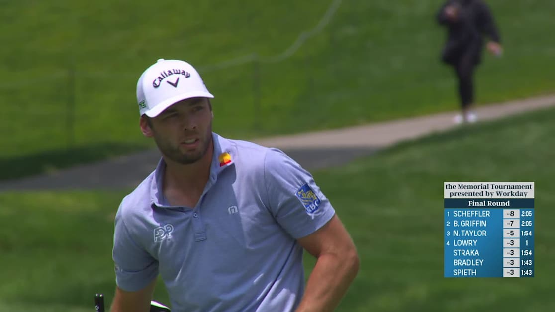 Sam Burns makes birdie on No. 3 at the Memorial