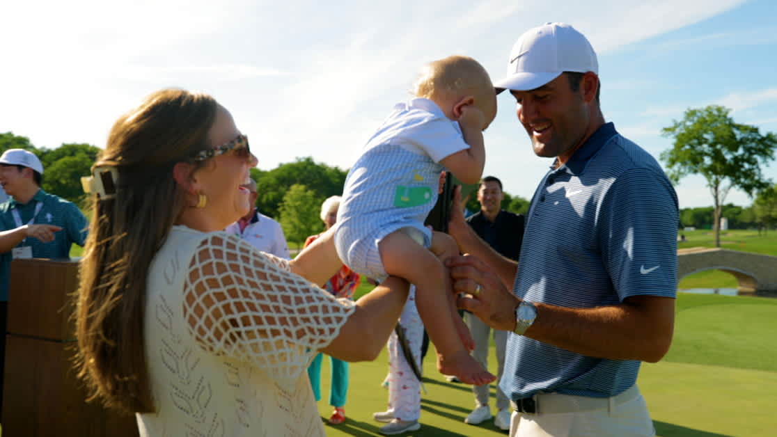Best moments behind the scenes at Scottie Scheffler’s PGA TOUR victories