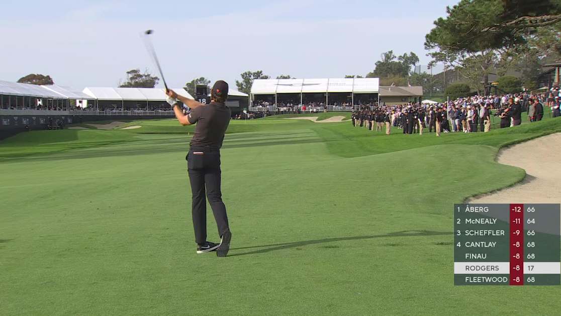 Patrick Rodgers makes birdie on No. 18 at The Genesis