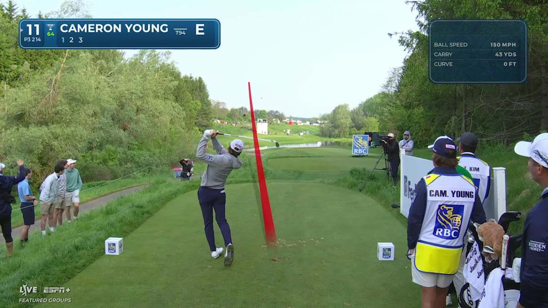Cameron Young makes birdie on No. 11 at RBC Canadian