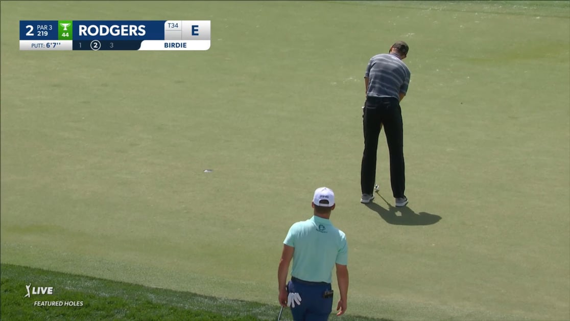 Patrick Rodgers makes birdie after close approach at Arnold Palmer