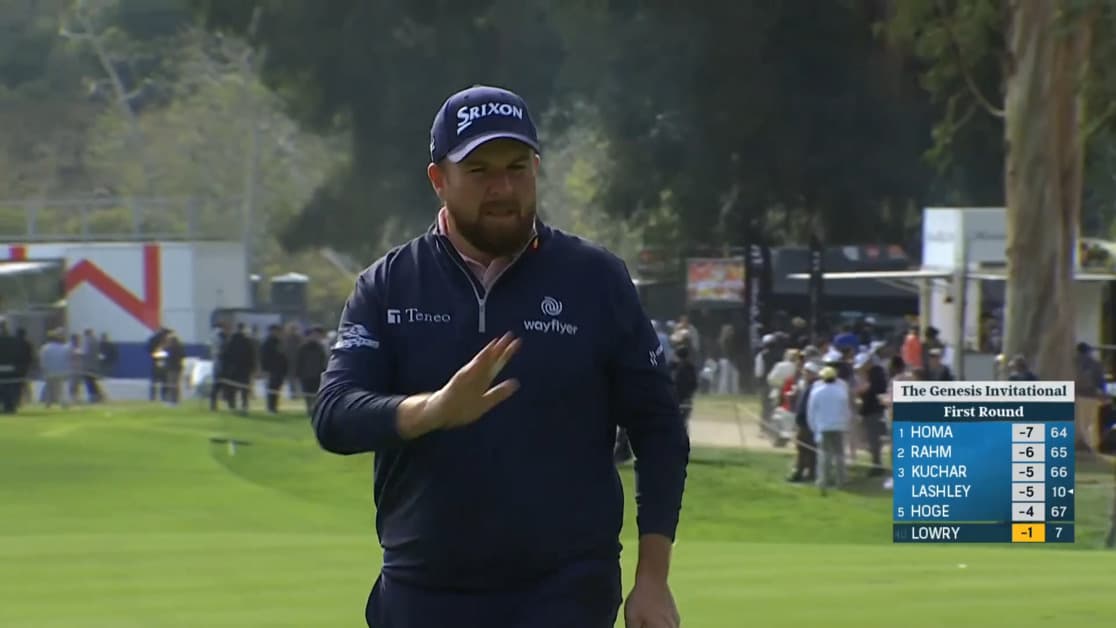 Shane Lowry holes 19-footer for birdie at Genesis