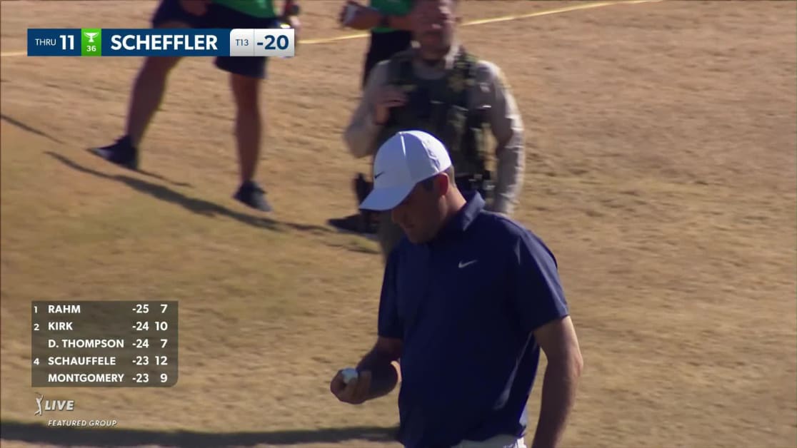 Scottie Scheffler''s chip from below the green and birdie at The ...