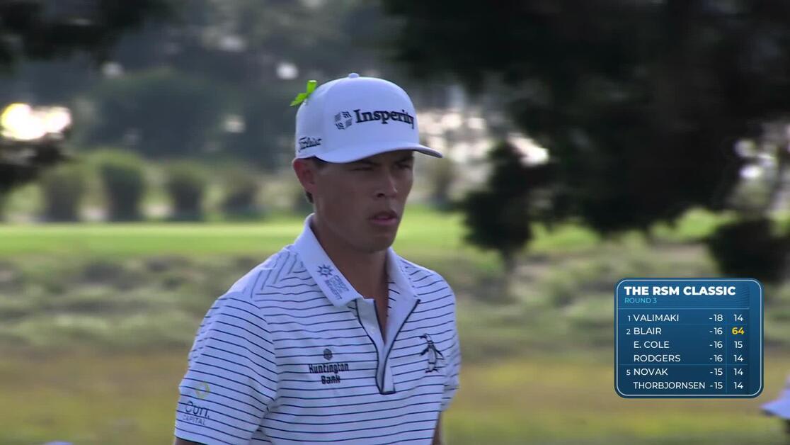 John Keefer nearly makes eagle, taps in for birdie on No. 15 at The RSM ...