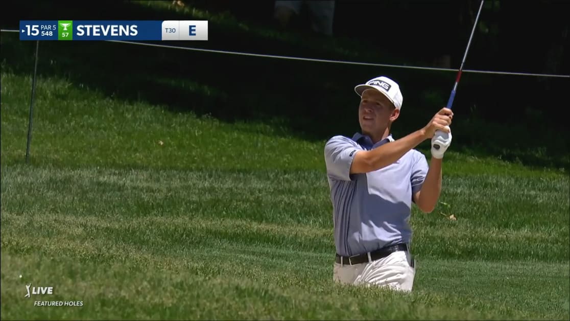 Sam Stevens spins third to set up birdie at the Memorial