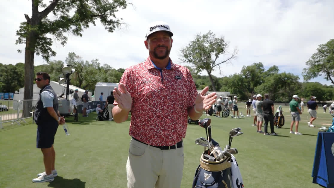 Michael Block shows off decade-old irons, putter earned from pro-am