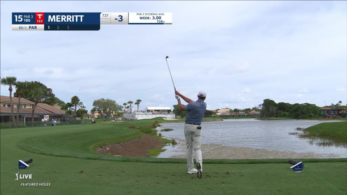Troy Merritt procures a birdie on No. 15 at Cognizant Classic