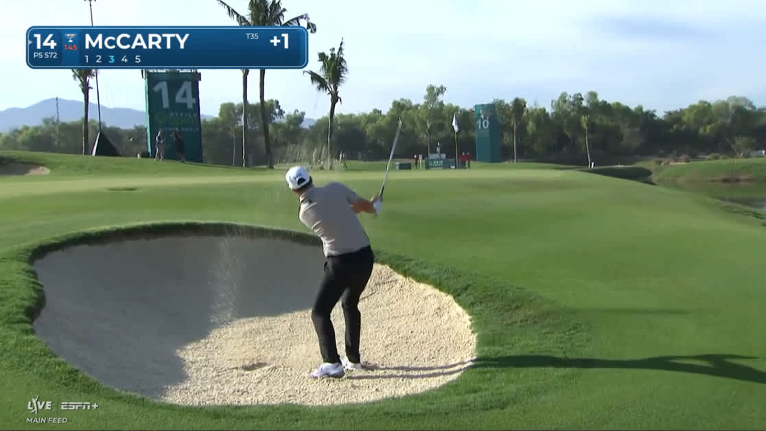 Matt McCarty's solid up-and-down leads to birdie putt at Mexico Open
