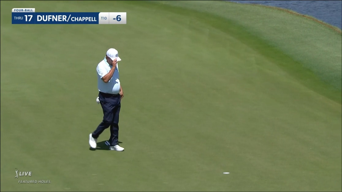 Jason Dufner makes 13-foot putt for birdie at Zurich Classic
