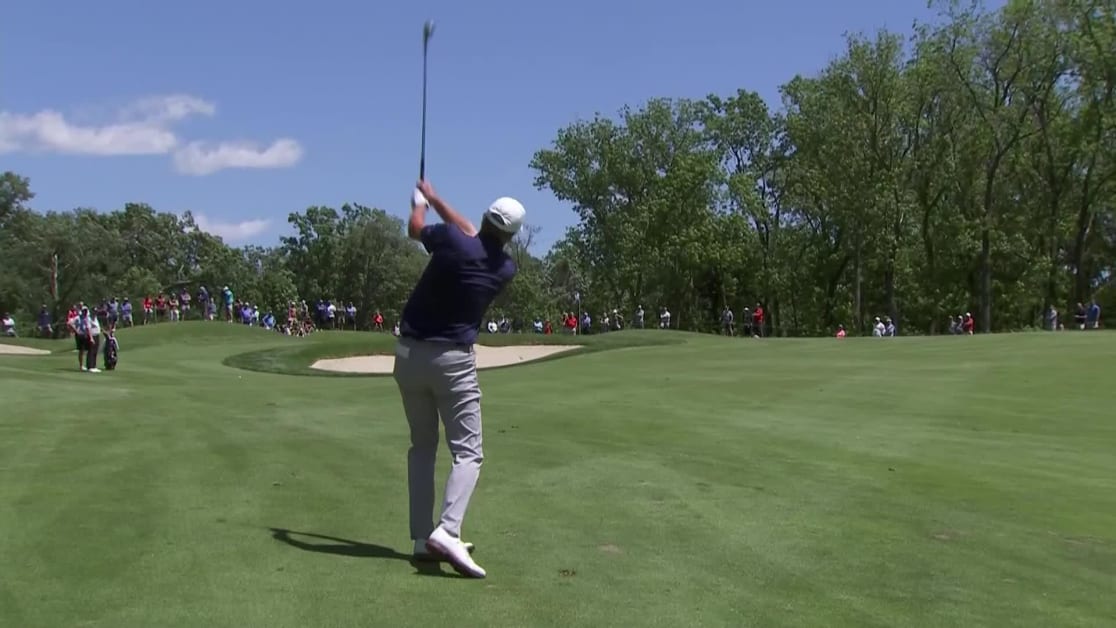 Steve Stricker spins it tight to set up birdie at American