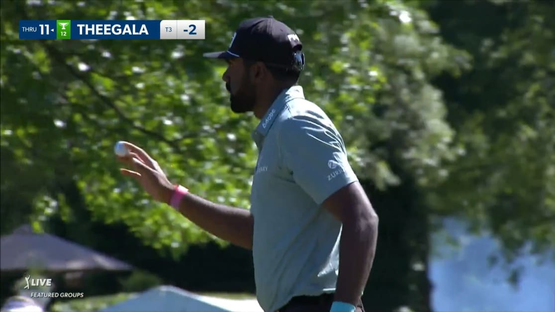 Sahith Theegala goes back-to-back with birdie on No. 2 at Wells Fargo