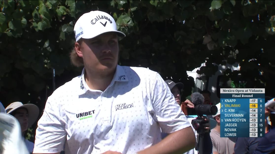 Sami Valimaki drives green to 6 feet and eagles at Mexico Open