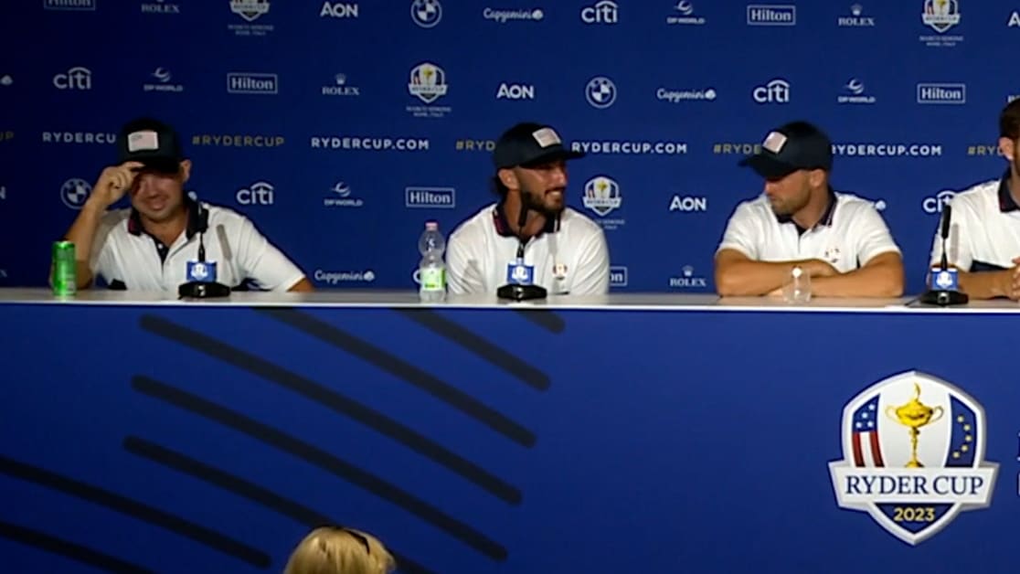 Homa, Harman, Clark discuss momentum shift after Saturday at the Ryder Cup