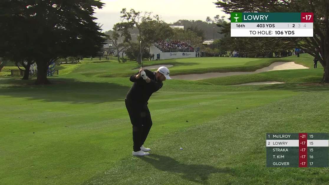 Shane Lowry's nice approach leads to birdie at AT&T Pebble Beach Shane Lowry's nice approach leads to birdie at AT&T Pebble Beach
