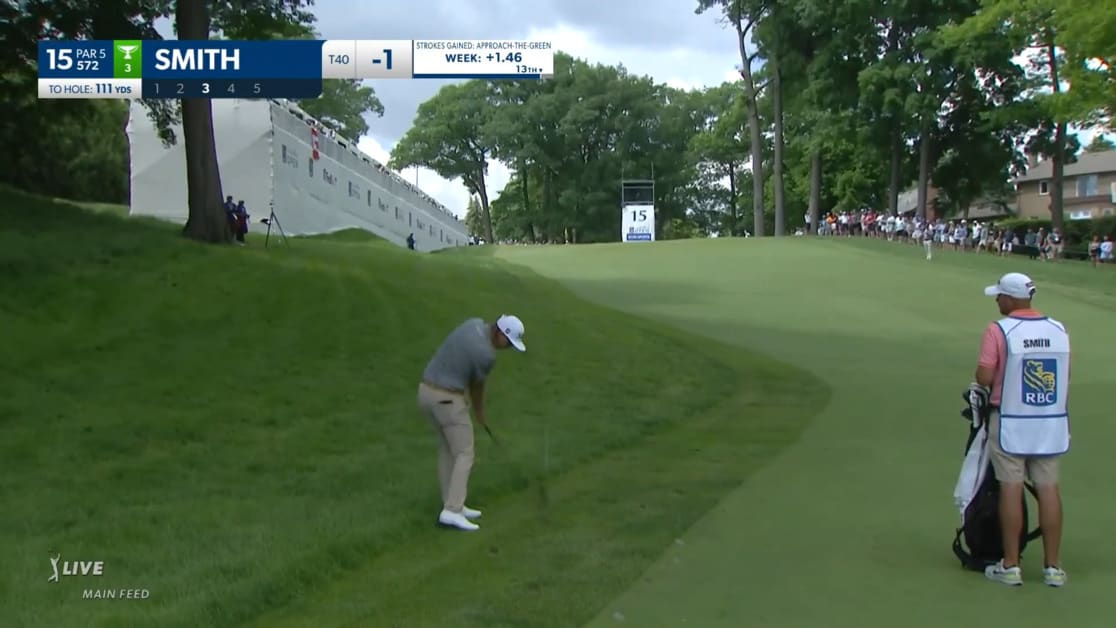 Cameron Smith's wedge from first cut and birdie at RBC Canadian