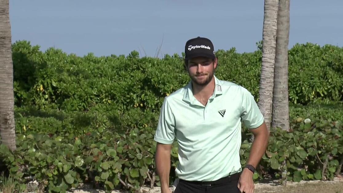 Matthew Anderson converts birdie putt at The Bahamas Golf Classic