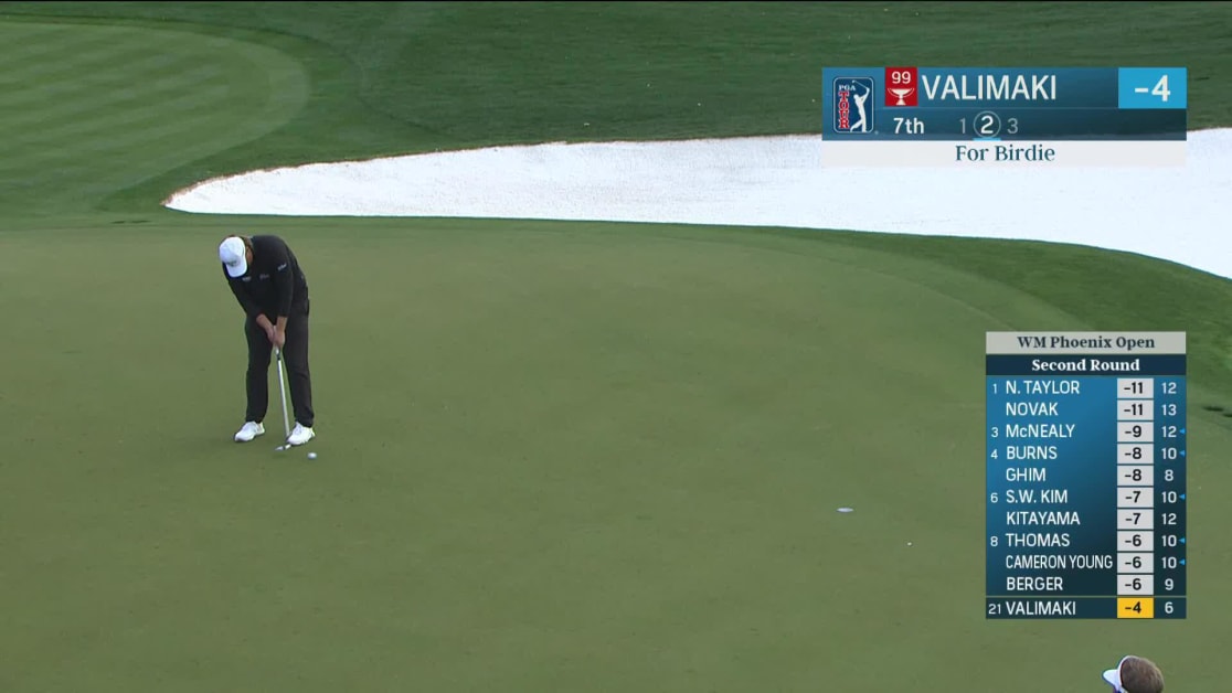 Sami Valimaki makes birdie on No. 7 at WM Phoenix Open