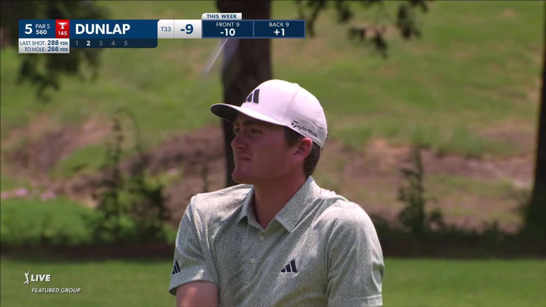 Nick Dunlap reaches in two to set up birdie at THE CJ CUP
