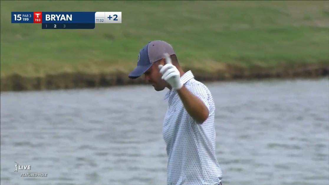 Wesley Bryan chips in for 38-foot birdie at AT&T Byron Nelson