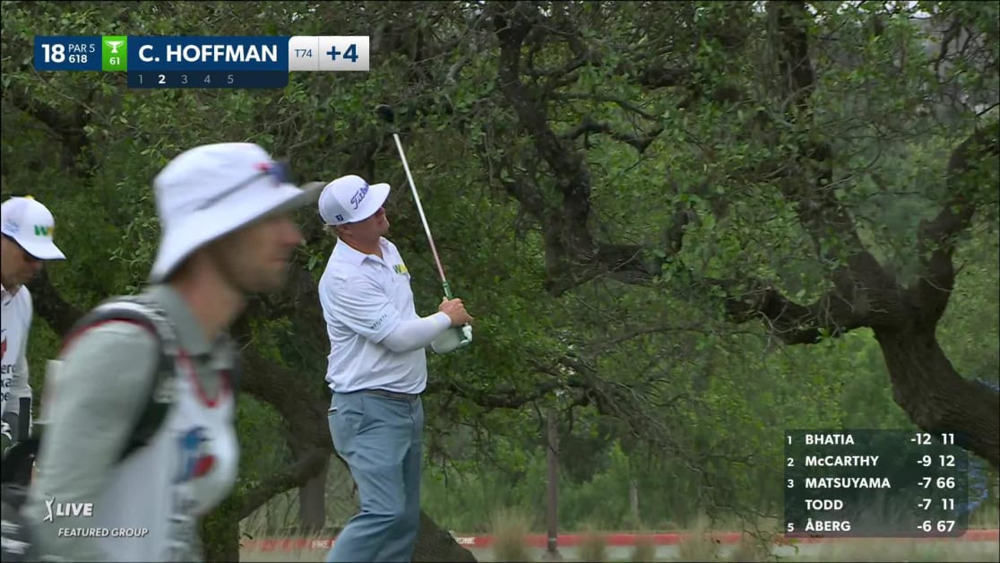 Charley Hoffman chips it close to set up birdie at Valero