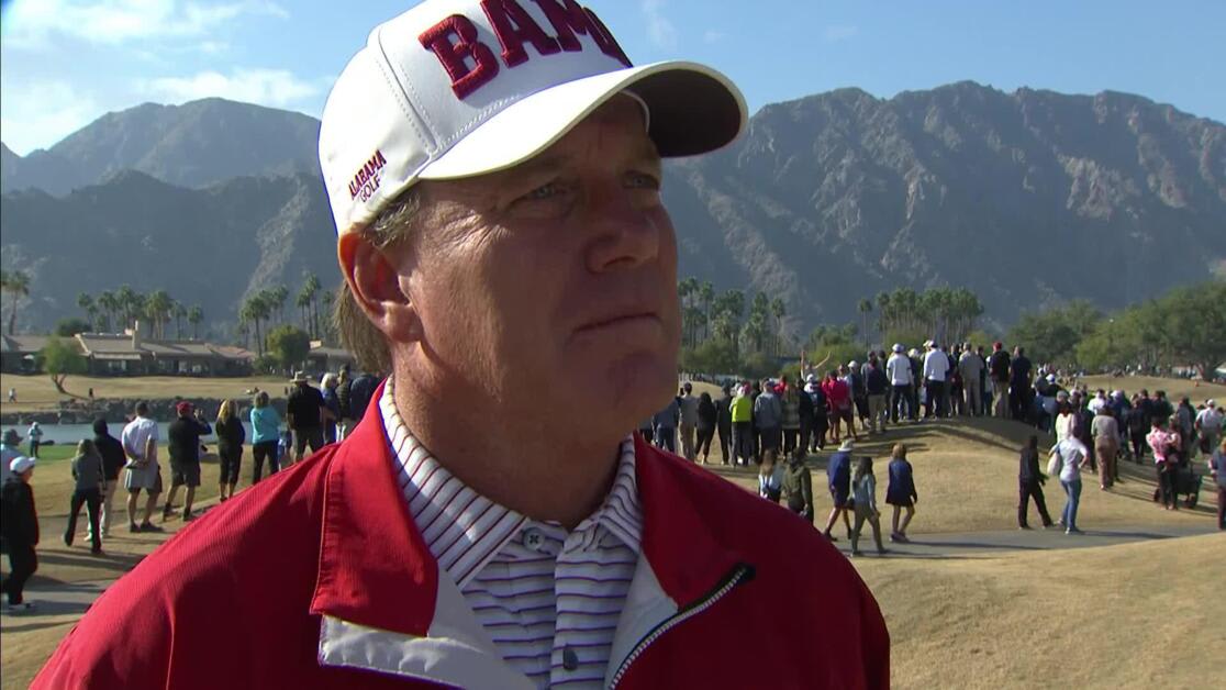 Alabama head golf coach Jay Seawell interview at The American Express