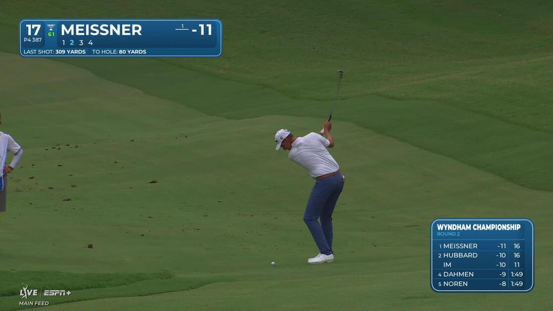 Mac Meissner makes birdie on No. 17 at Wyndham