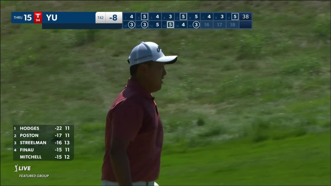 Kevin Yu makes birdie on No. 15 at 3M Open